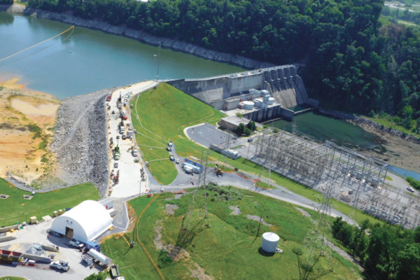 Underground cut-off wall for a dam in the United States
